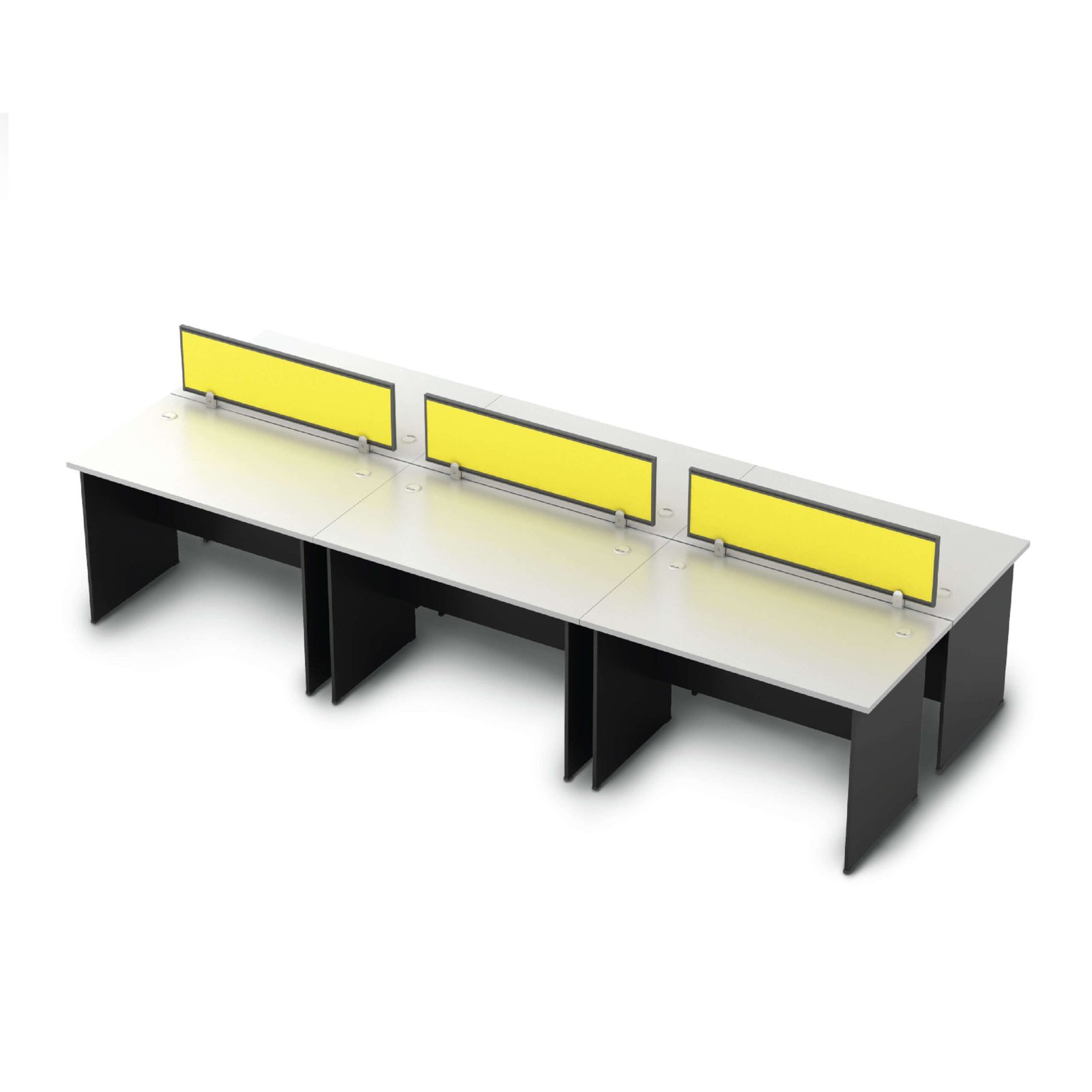 FN18-GR-6 WORKSTATION CLUSTER OF 6 – Furnic