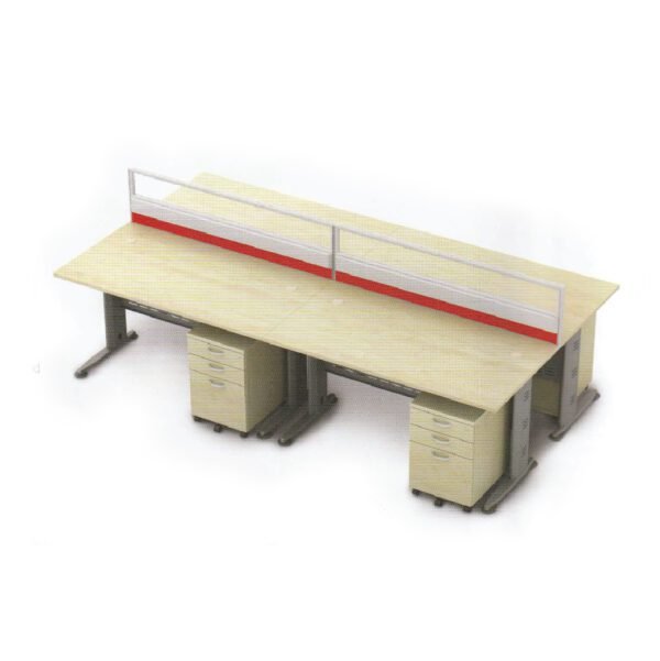 SL55 SERIES WORKSTATION CLUSTER OF 4 (N LEG) - Furnic