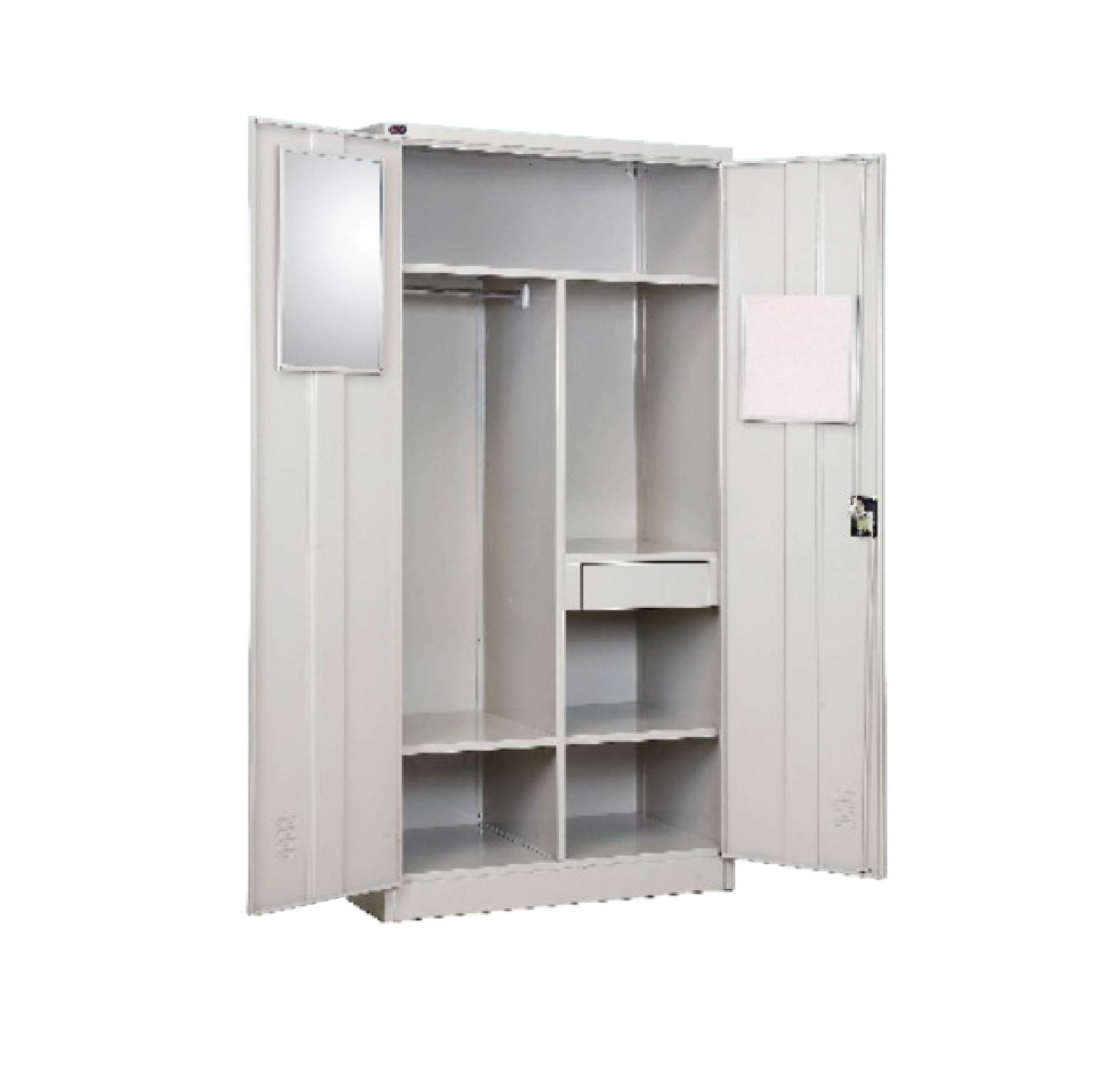 FULL HEIGHT WARDROBE WITH STEEL SWINGING DOOR C/W 1 CLOTH HANGING BAR ...