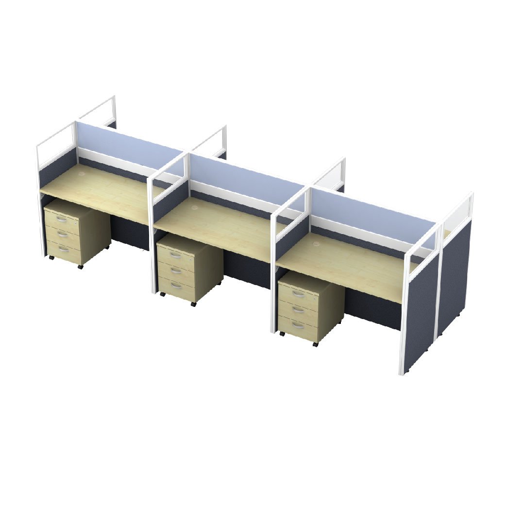 FN45-R-6 WORKSTATION CLUSTER OF 6 – Furnic