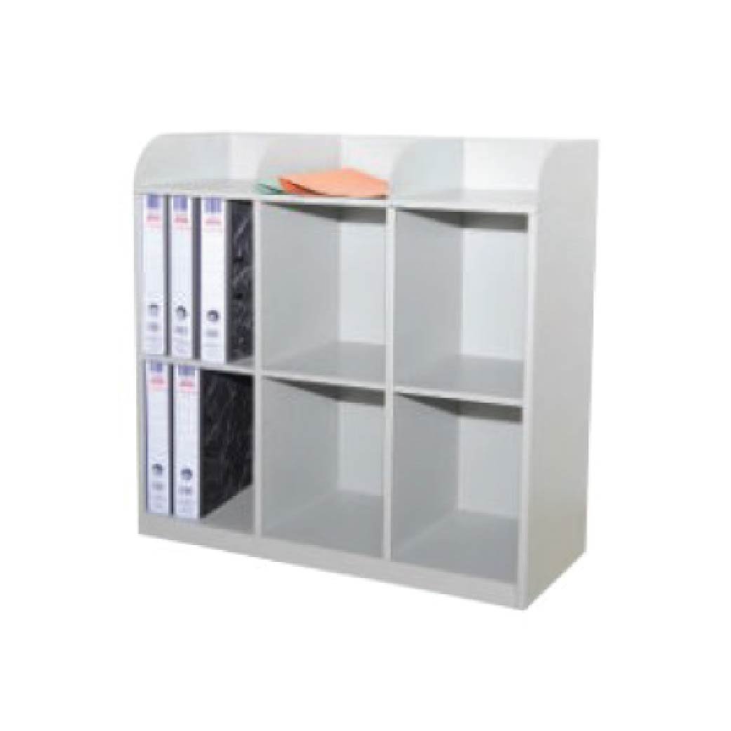 6 PIGEON HOLE STEEL OPEN SHELF LOW CABINET – Furnic